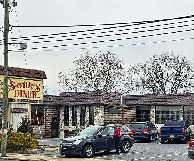 Saville's Diner stands proudly on Route 100, its classic brick exterior and vintage sign promising comfort food treasures within. The parking lot rarely has empty spaces&mdash;always a good sign.