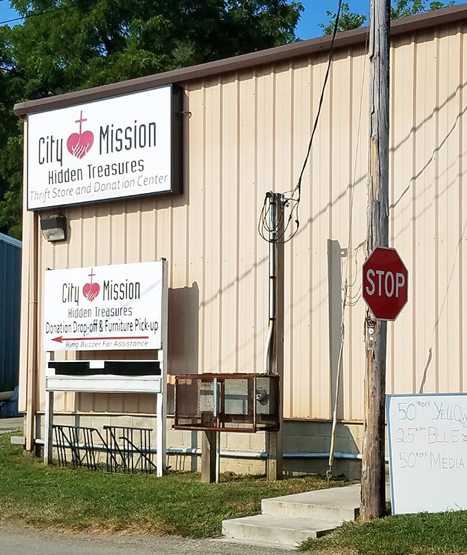 The unassuming exterior of City Mission Thrift Store hides a treasure trove within. Like finding a five-star restaurant in a strip mall, appearances can be delightfully deceiving.