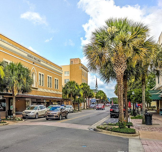 Downtown Leesburg's palm-lined streets offer that perfect Florida postcard moment without the coastal price tag or tourist crowds.