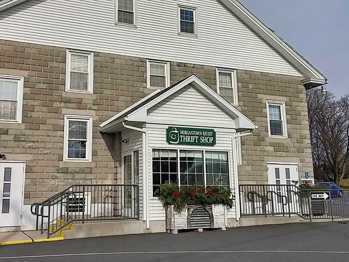 The iconic blue flag flutters in welcome outside this unassuming stone building that houses more treasures than your grandmother's attic.