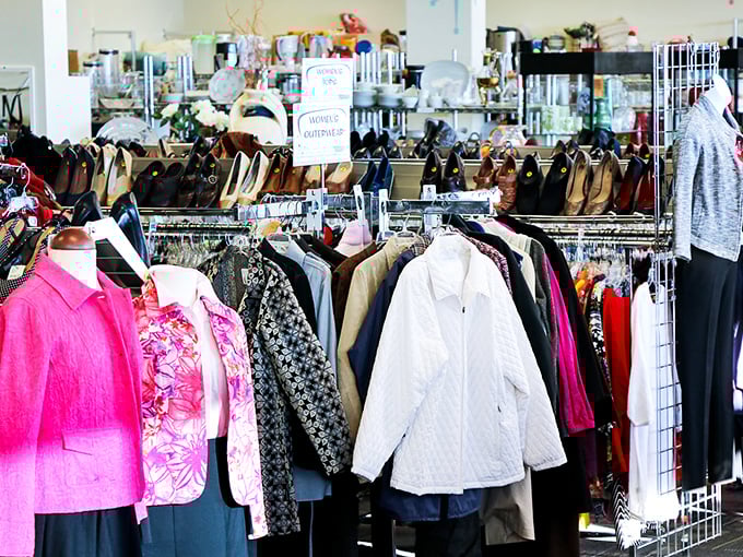 Treasure hunters, take note! This vintage furniture display showcases the high-quality finds awaiting at Agrace, where yesterday's craftsmanship meets today's bargain prices.