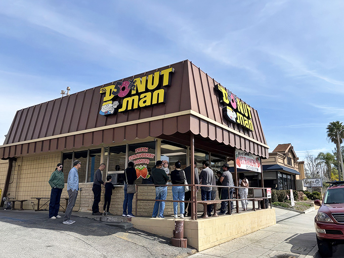 The pilgrimage site that launched a thousand diets. A humble brown building on Route 66 where donut dreams come true.
