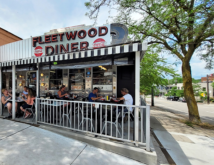 Classic diner charm meets modern hunger - this unassuming Ann Arbor gem delivers serious burger magic.