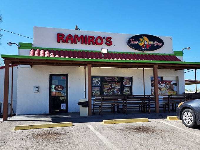 The unassuming exterior of Ramiro's Taco Shop hides culinary treasures that would make even the most jaded foodie weep with joy.