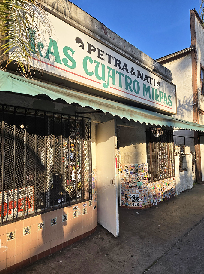 The unassuming storefront that launched a thousand food pilgrimages. Las Cuatro Milpas doesn't need neon signs when it has generations of loyal customers.