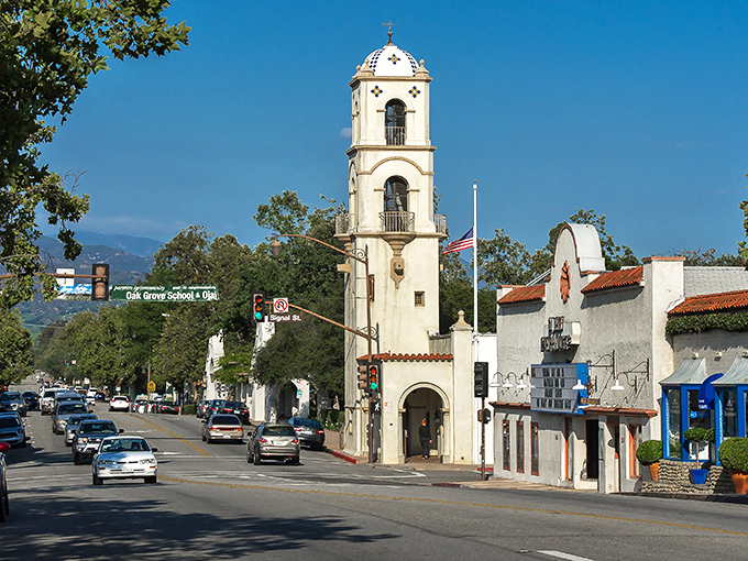 Ojai's iconic bell tower stands sentinel over downtown, a Spanish Colonial beacon that seems to whisper, "Slow down, you've arrived somewhere special."