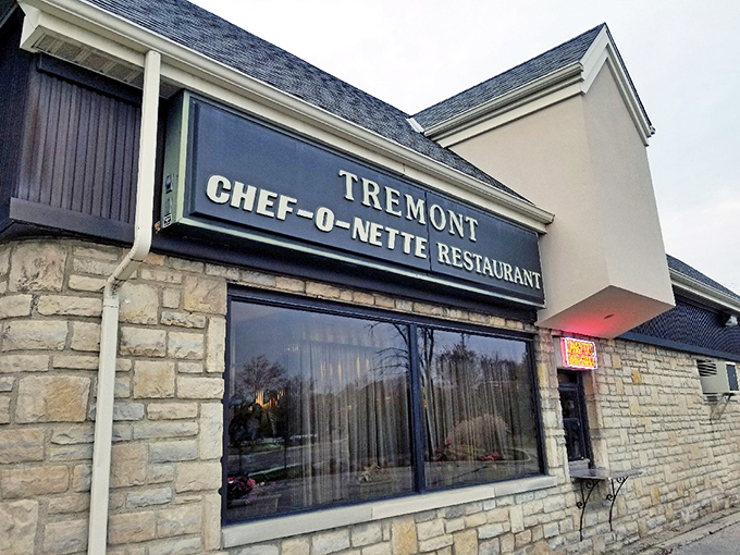 The stone facade of Tremont Center houses this time capsule of American dining. Chef-O-Nette's unassuming exterior belies the culinary treasures waiting inside.