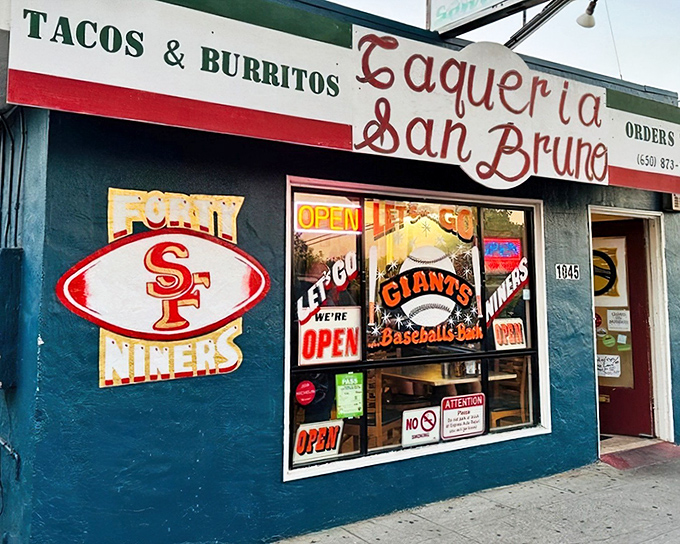 That blue exterior isn't just paint &ndash; it's a beacon calling every burrito lover within miles. 