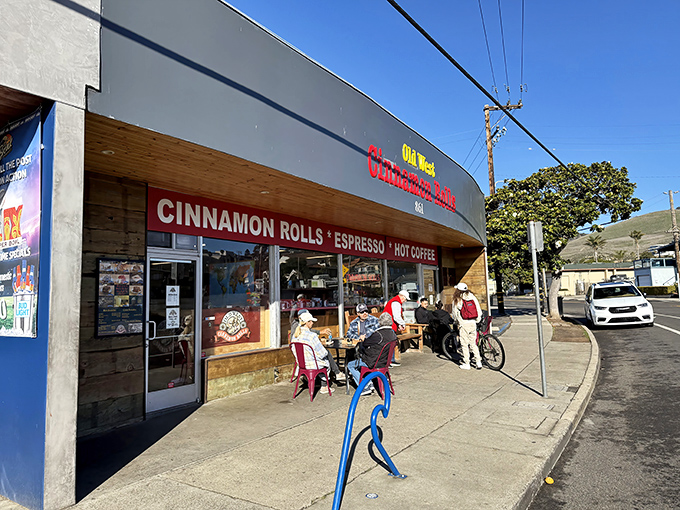 The unassuming storefront that houses pastry perfection. Old West Cinnamon Rolls' modest exterior belies the extraordinary delights waiting inside this Pismo Beach institution.
