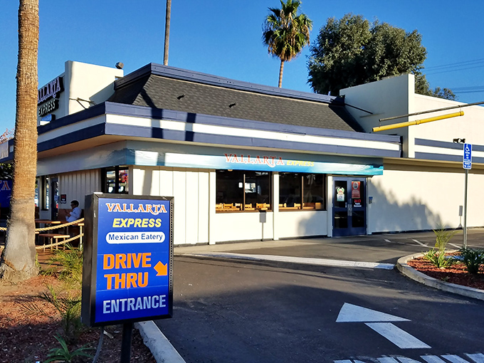 The blue-trimmed beacon of burrito bliss that's open 24/7. When midnight cravings strike, Vallarta Express stands ready with tortilla-wrapped salvation.