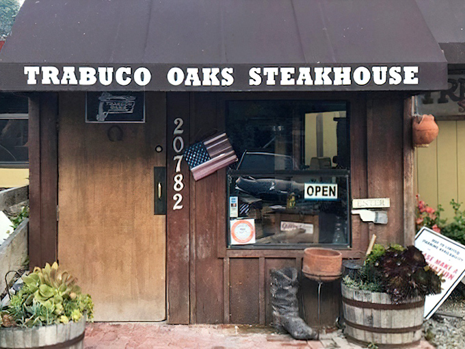 The unassuming wooden entrance belies the carnivorous paradise within. Like finding a treasure chest disguised as a garden shed.