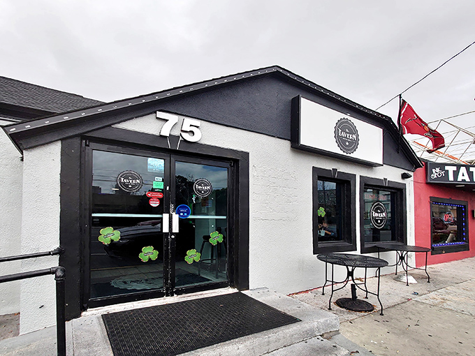 The unassuming exterior of The Tavern Bar & Tacos proves once again that culinary treasures often hide behind modest facades. Number 75 marks the spot where flavor awaits.