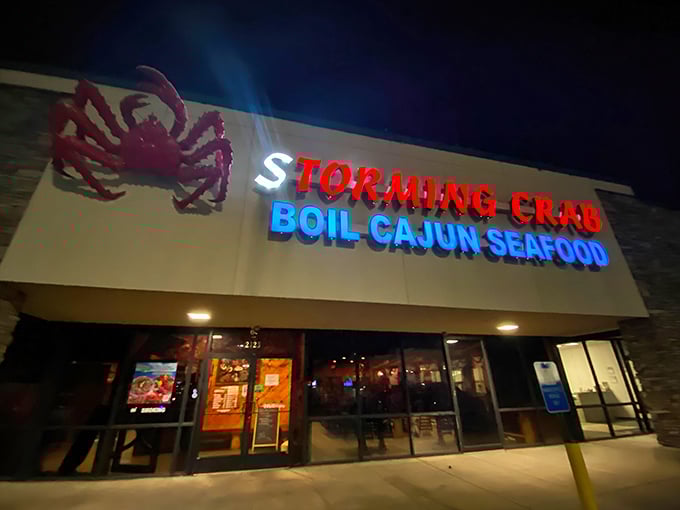 That neon crab beckoning from the storefront isn't just decoration &ndash; it's a promise of Louisiana magic in Tennessee.