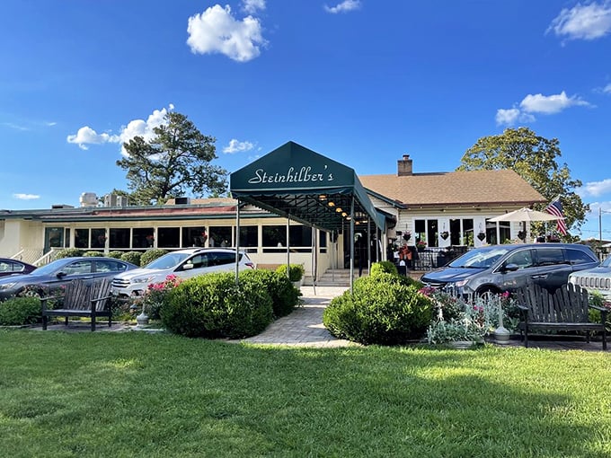 Steinhilber's modest exterior belies the culinary treasures within&mdash;like finding a Michelin-starred restaurant disguised as your favorite aunt's country home.