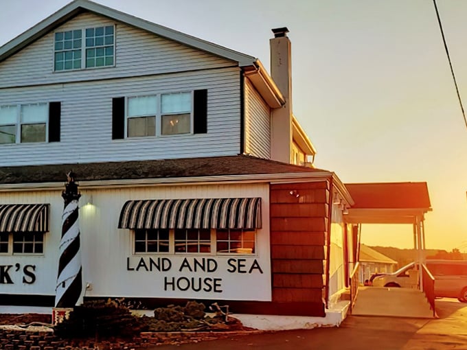 The lighthouse beckons hungry travelers like a culinary North Star. Beck's exterior promises maritime charm in landlocked Pennsylvania.