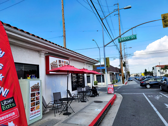 The unassuming exterior of Harry's might not stop traffic, but trust me—your taste buds will thank you for hitting the brakes.