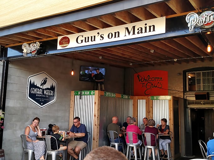 The welcoming patio at Guu's on Main invites passersby to pull up a chair and join the Stevens Point tradition of good food and better company.