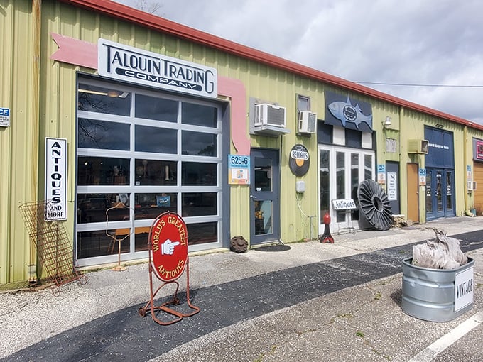 The unassuming yellow exterior of Talquin Trading Co. is like a book with a plain cover hiding the most fascinating story inside.