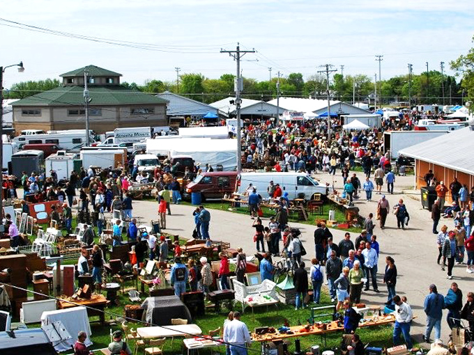 The treasure hunter's paradise spreads across Walworth County Fairgrounds, where one person's castoffs become another's prized discoveries.