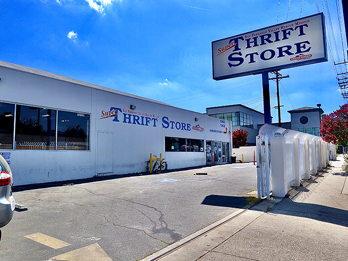 The unassuming exterior of Super Thrift Store belies the treasure trove within. Like finding a $20 bill in last year's winter coat&mdash;but better.