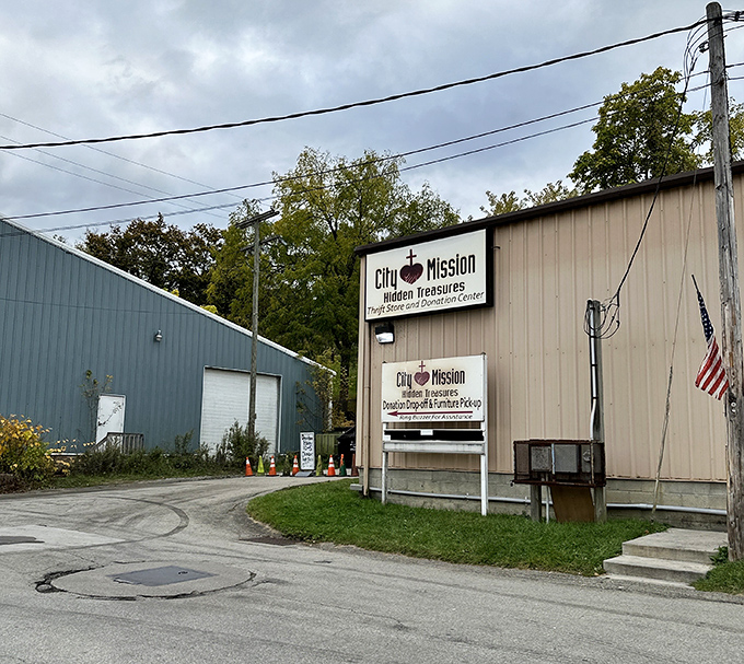 The unassuming exterior of City Mission Thrift Store hides a treasure trove within. Like finding a five-star restaurant in a strip mall, appearances can be delightfully deceiving.