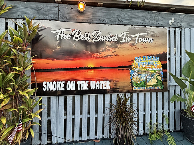 "The Best Sunset In Town" isn't just marketing talk&mdash;it's a promise Old Man Frank's delivers on nightly, with nature's show stealing the spotlight from even their legendary shrimp.