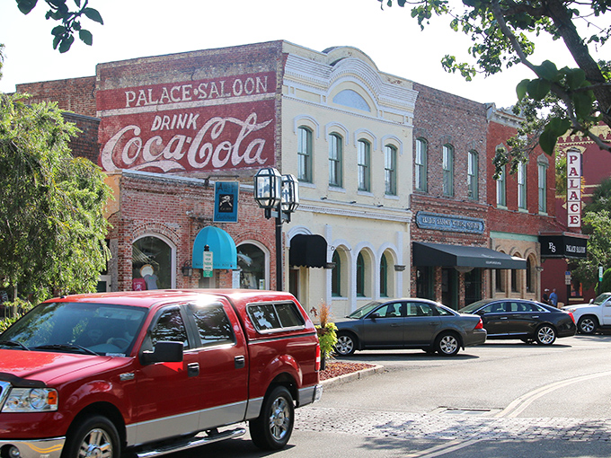 Centre Street's vintage charm transports you back in time, complete with that iconic Palace Saloon Coca-Cola mural that's been tempting thirsty travelers for generations.