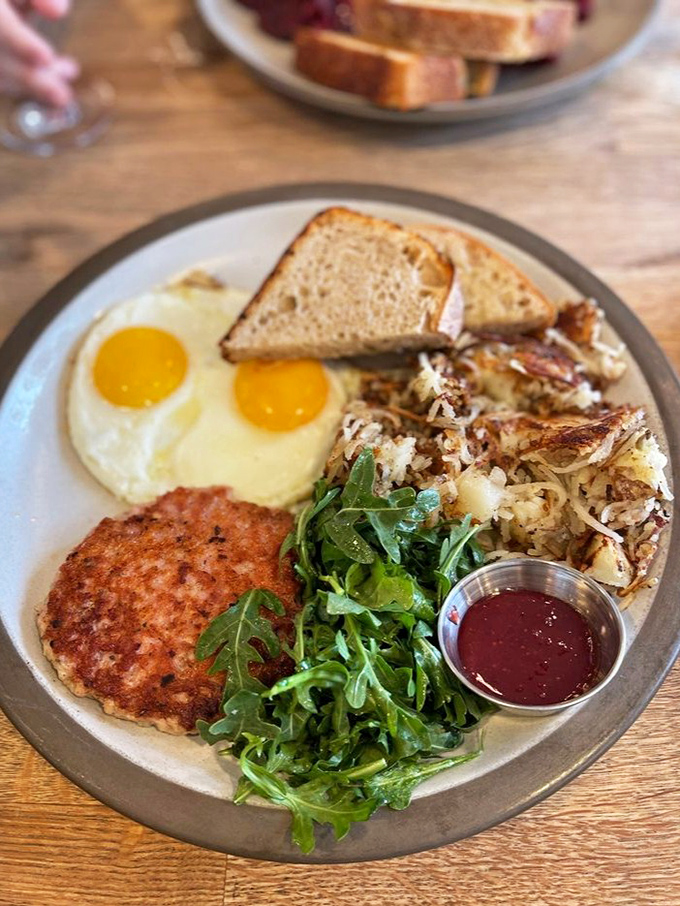 The perfect American breakfast isn't just about the food&mdash;it's about possibility. This plate says "today could be extraordinary" in the most delicious way possible.