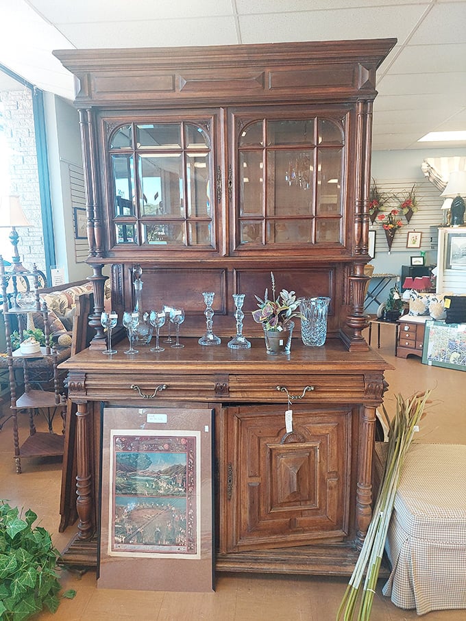 Solid wood furniture with stories to tell stands ready for adoption into homes where craftsmanship is still appreciated.