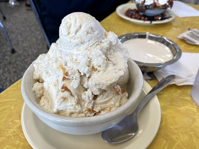 This apple cobbler sundae with its crown of cashews isn't just dessert&mdash;it's what apple pie dreams of becoming when it grows up.
