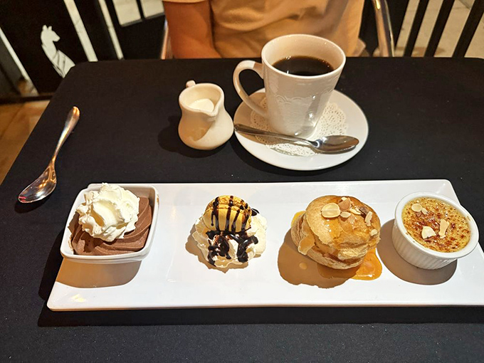 Dessert indecision solved with a sampler that lets you flirt with multiple sweet endings without committing to just one.