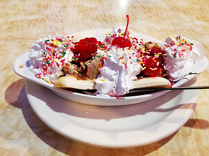 A banana split that doesn't just satisfy your sweet tooth&mdash;it throws a parade for it. Sprinkles included at no extra charge.