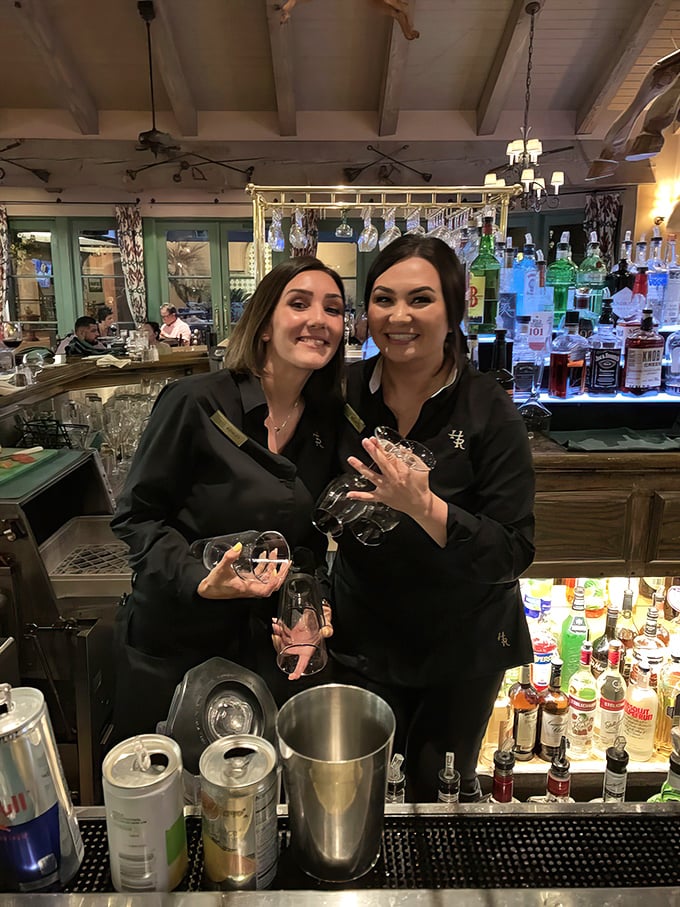 The bartenders at Harris Ranch mix drinks with the same precision and care that goes into their legendary steaks. Liquid hospitality at its finest.