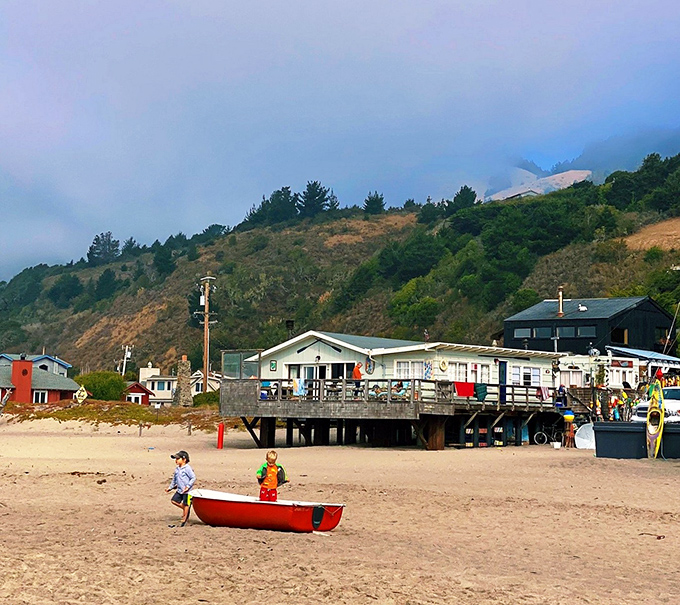 The Siren Canteen beckons hungry beachgoers with promises of post-swim sustenance. Where sand in your sandwich is a seasoning, not an inconvenience.