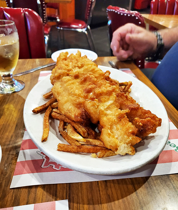 Beer-battered fish that's worth breaking your diet for&mdash;golden-crisp exterior giving way to flaky white fish that tastes like vacation.