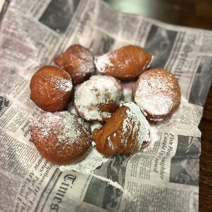 These beignets aren't just dessert—they're powdered sugar-dusted pillows of joy that would make New Orleans jealous of Panama City Beach.