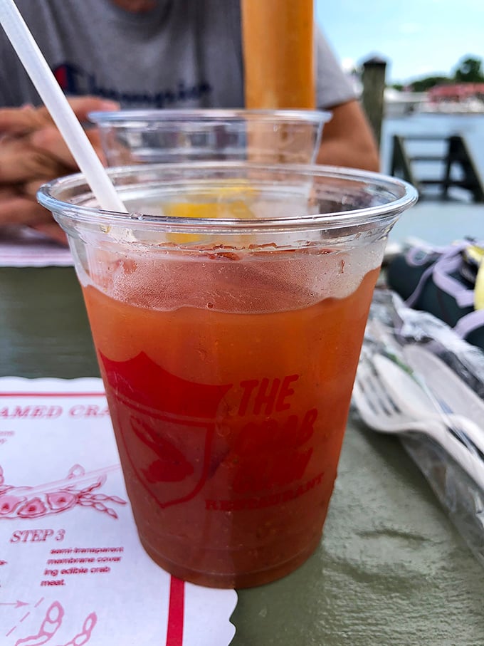 The Bloody Mary here doesn't just wake you up—it tells stories of the bay with each savory sip.