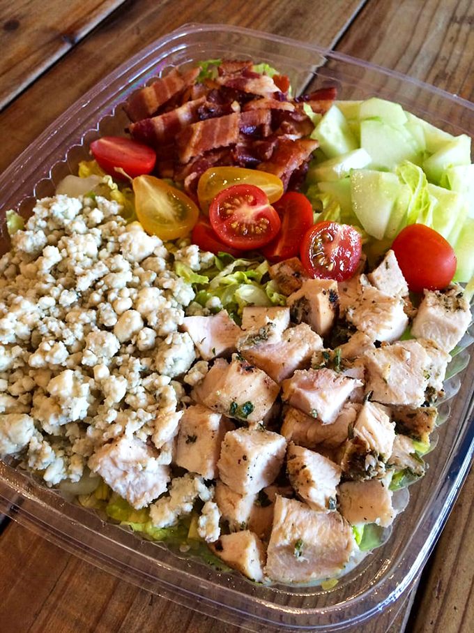 Even their salads refuse to be ordinary. This protein-packed masterpiece proves Deli Board doesn't just excel at sandwiches.