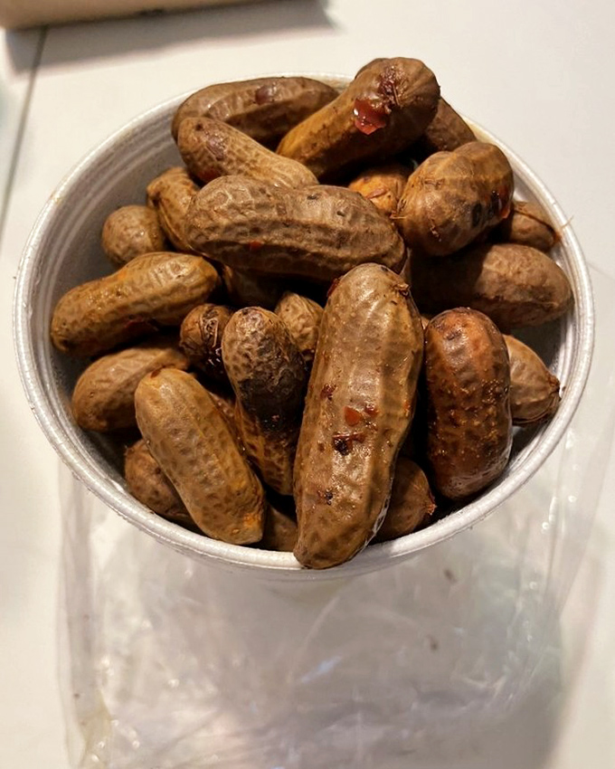 Boiled peanuts&mdash;the South's answer to edamame. Salty, soft, and addictive, they're the road trip snack you never knew you needed.