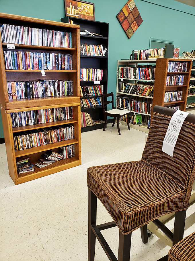 The book nook invites browsers to sit and sample potential reads&mdash;bibliophiles beware, you might be here awhile. 