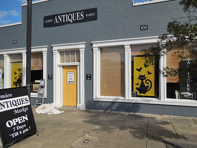 The Camden Antiques Market promises treasures behind that cheerful yellow door &ndash; where yesterday's ordinary becomes today's extraordinary find.