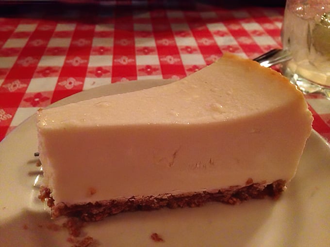 Cheesecake so smooth it could talk its way out of a parking ticket&mdash;the perfect sweet ending to a savory symphony.