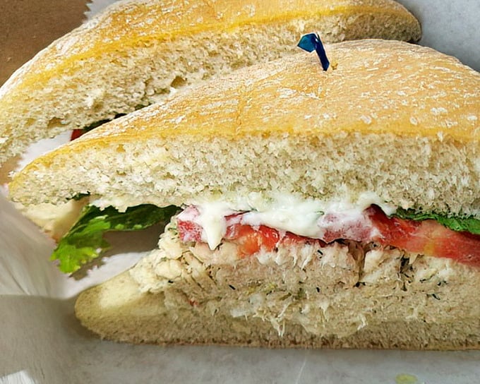 The chicken salad sandwich that reminds you why classics become classics&mdash;fresh, simple, and exactly what you wanted without knowing it. 