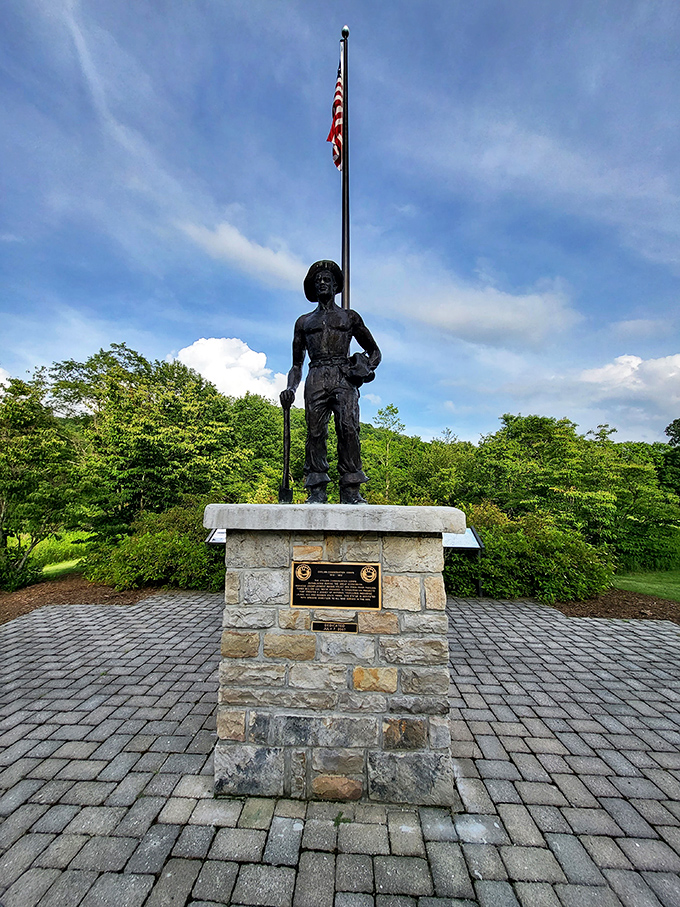 Standing tall through history – the CCC Worker Monument honors the young men who transformed wilderness into wonderland during America's darkest economic days.