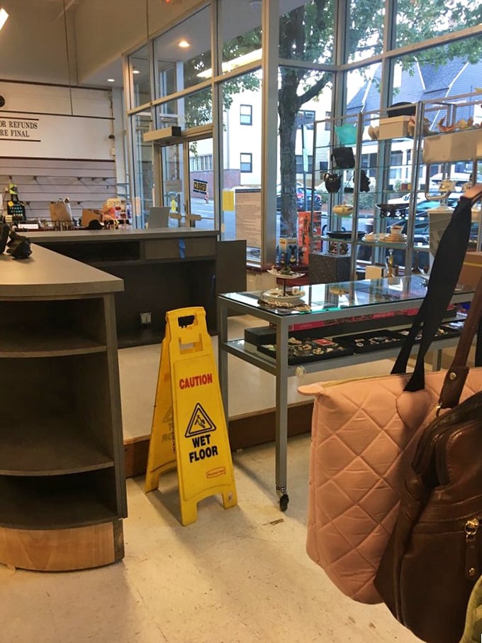 Even the checkout area feels like a treasure hunt. That quilted handbag might be your last-minute "how could I resist?" purchase.