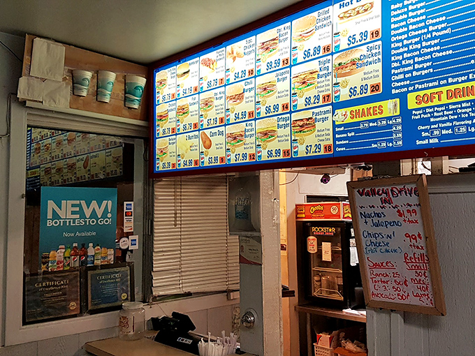 The ordering counter&mdash;where dreams come true and diets go to die. This is where the magic begins at Valley Burger.