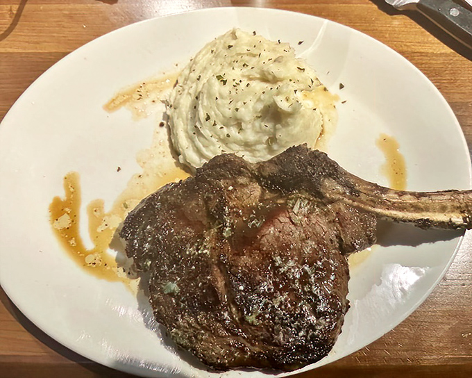 This cowboy steak commands respect &ndash; a magnificent piece of beef that would make John Wayne tip his hat.