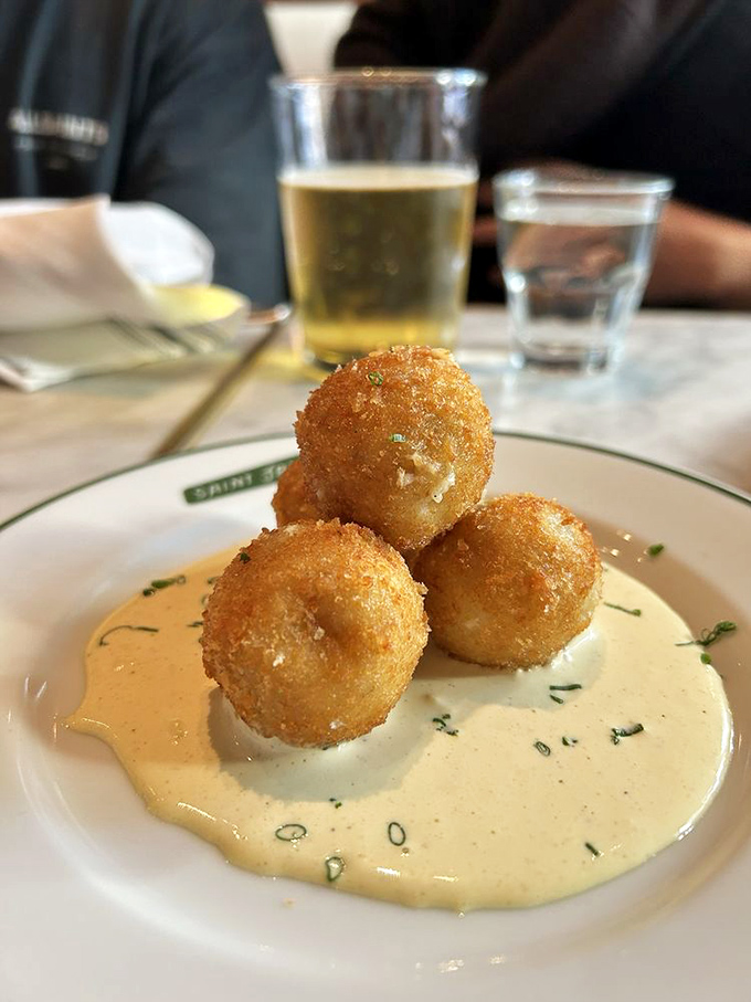 Golden spheres of joy that make you realize why the phrase "comfort food" was invented in the first place.