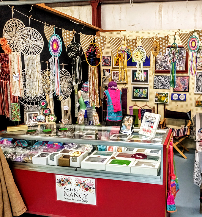 Handcrafted dreamcatchers and artisan jewelry create a bohemian marketplace within the greater treasure hunting experience here.