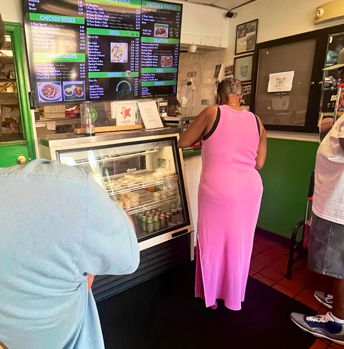 Locals know the drill: join the line, place your order, and prepare for a flavor experience worth every minute of the wait.